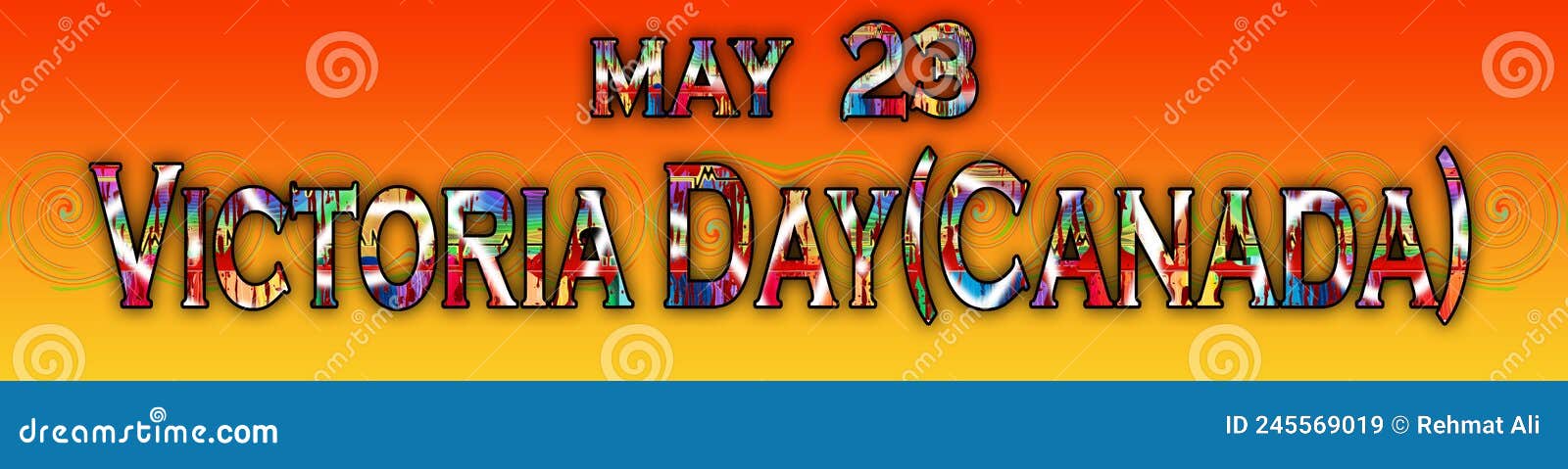 23 May, Victoria Day(Canada), Text Effect on Background Stock ...