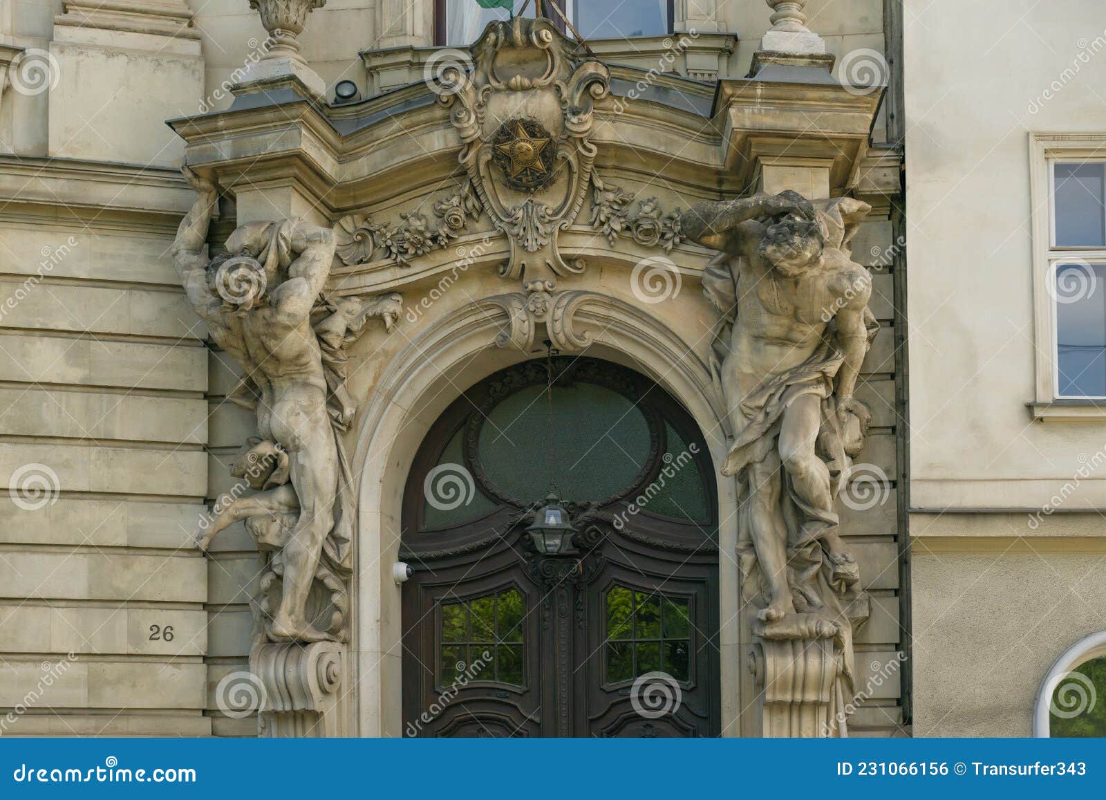 Architectual Details of Buildings of Vienna Mitte. Cloudy Springtime ...