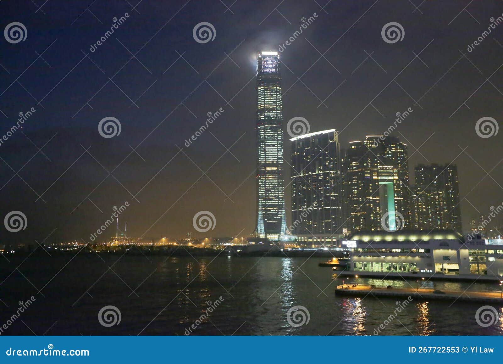 A West Kowloon Night View, the City Concept 6 May 2013 Editorial Stock ...