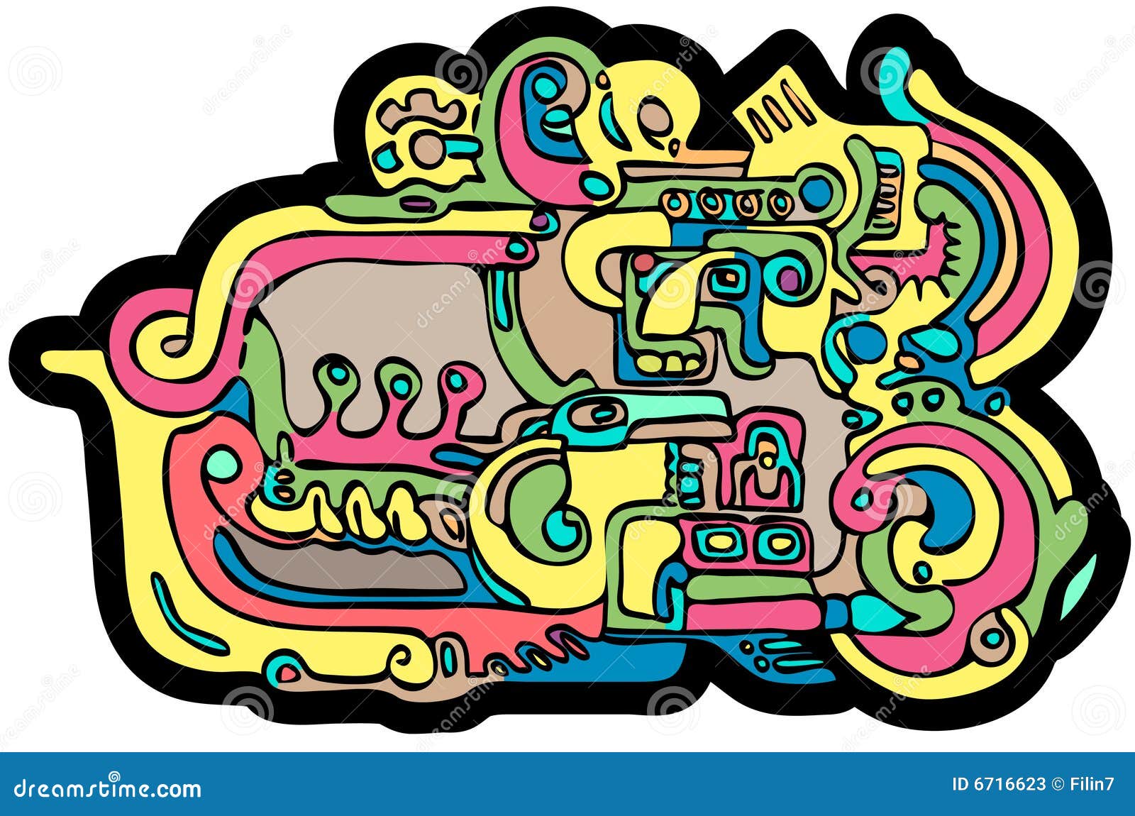 Maya Cartoon Vector | CartoonDealer.com #6716623