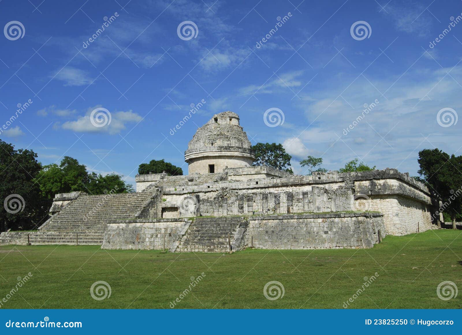 Maya Astronomical Observatory Stock Photo - Image of arqueologic ...