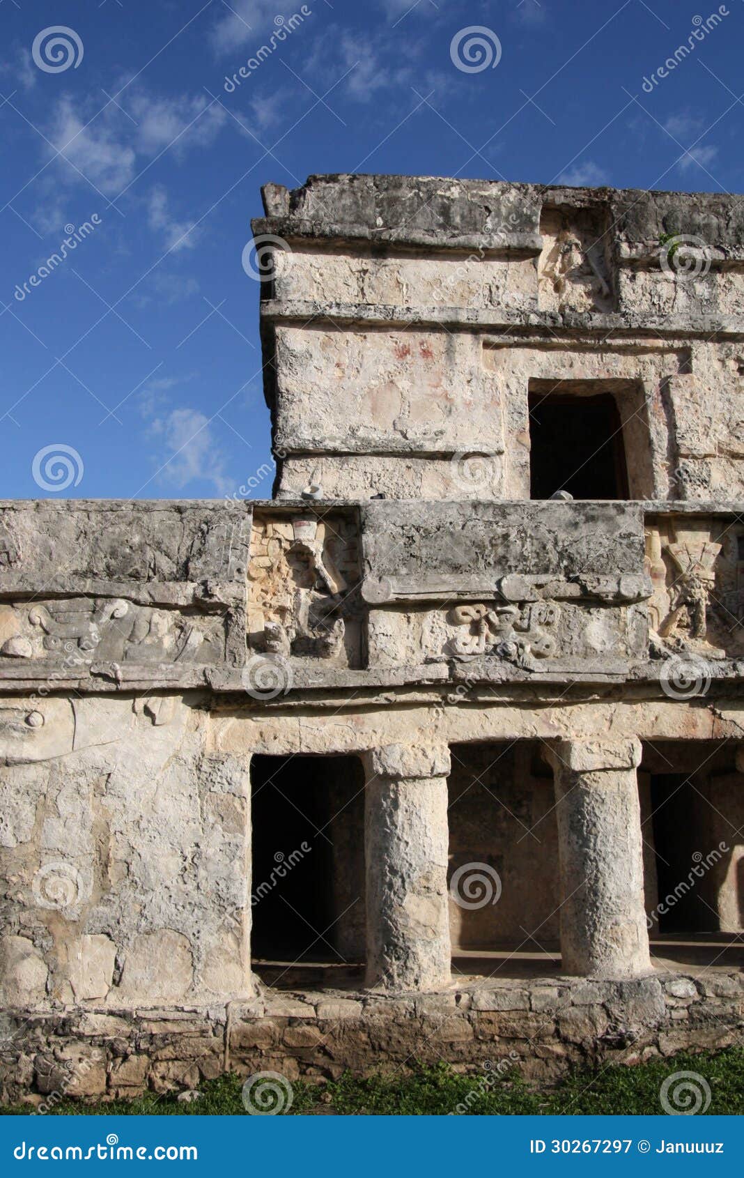 Maya building stock image. Image of mexico, maya, shot - 30267297