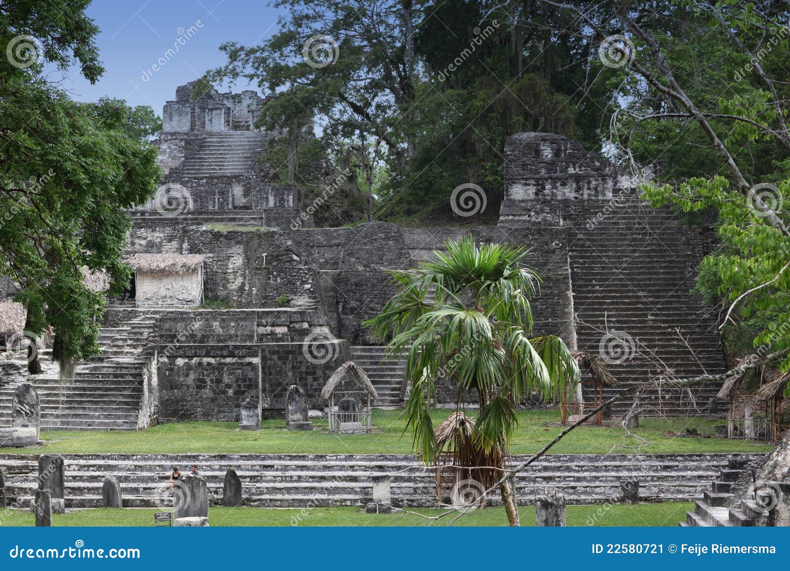Maya Buildings in Tikal, Guatemala Stock Image - Image of mexico ...