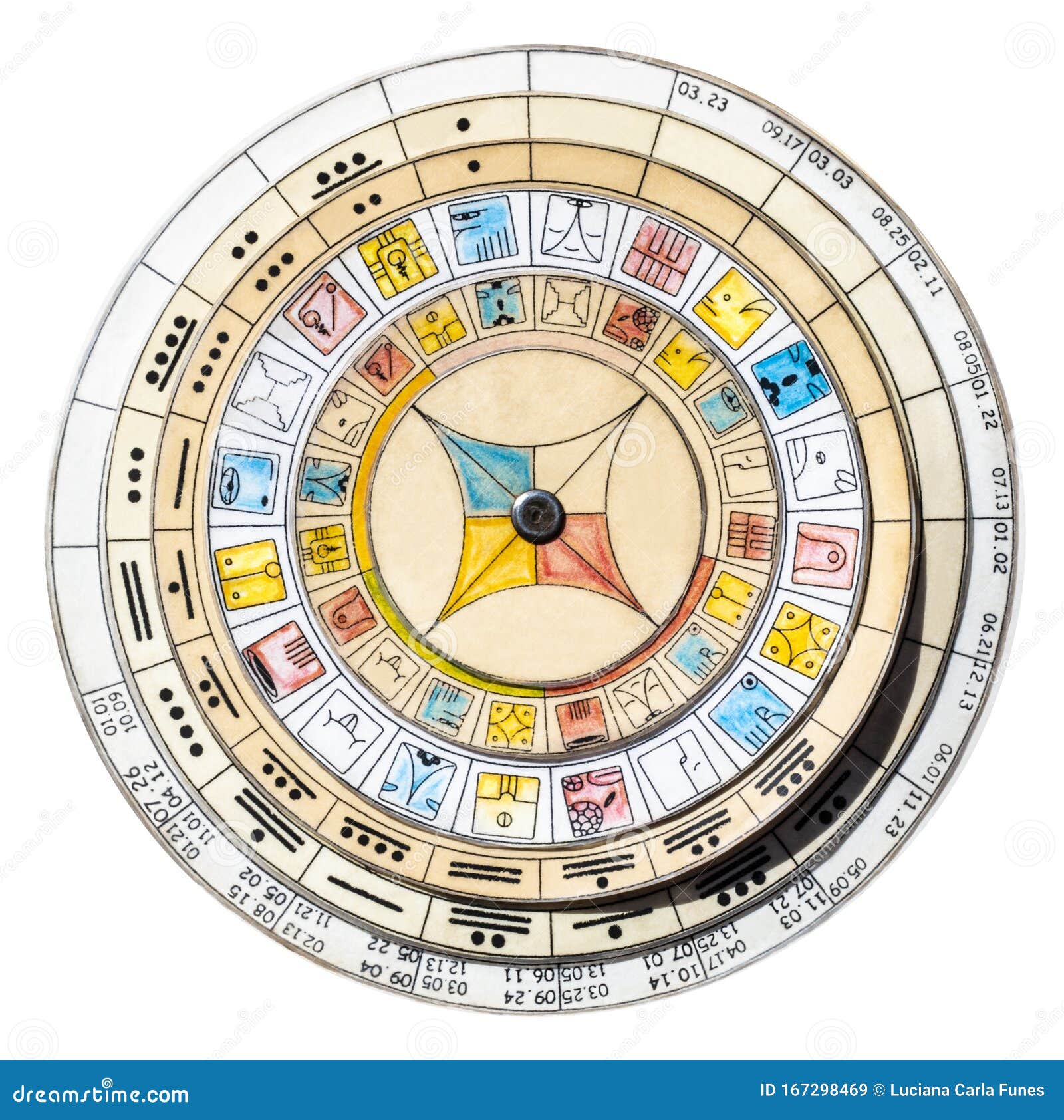 Maya Calendar Coasters Royalty-Free Stock Photo | CartoonDealer.com ...