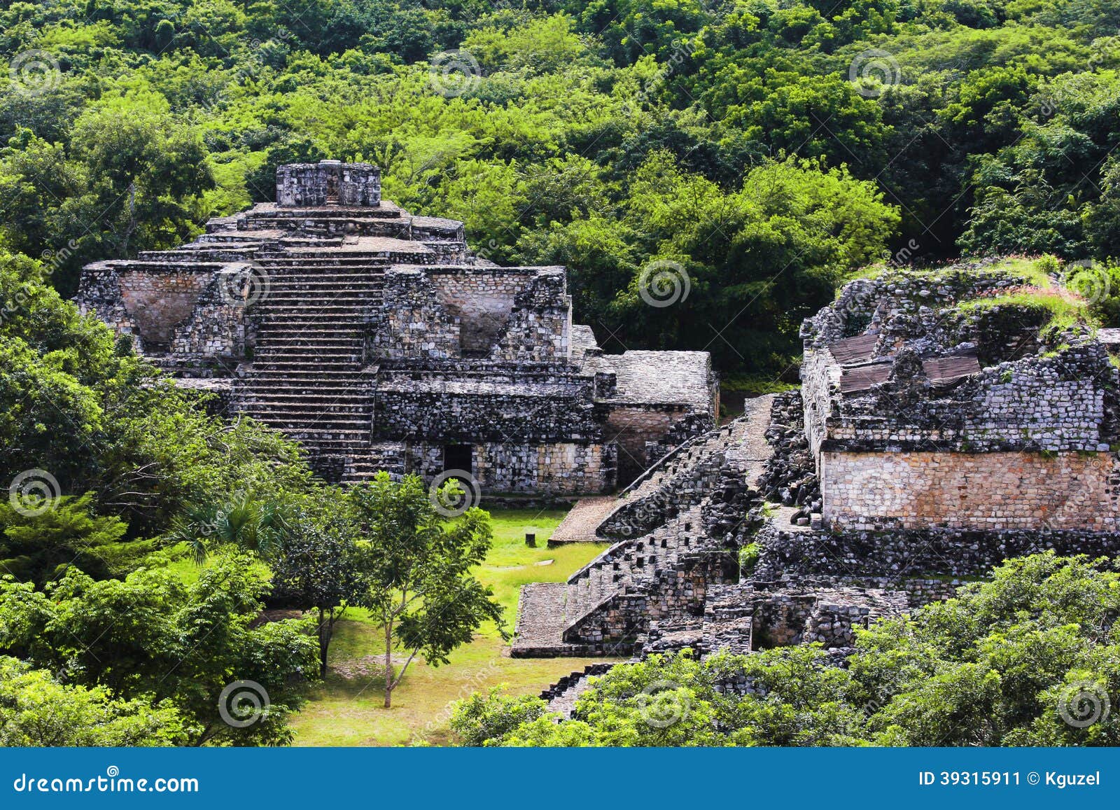Maya City of Ek Balam. Mexico. Stock Image - Image of indian ...