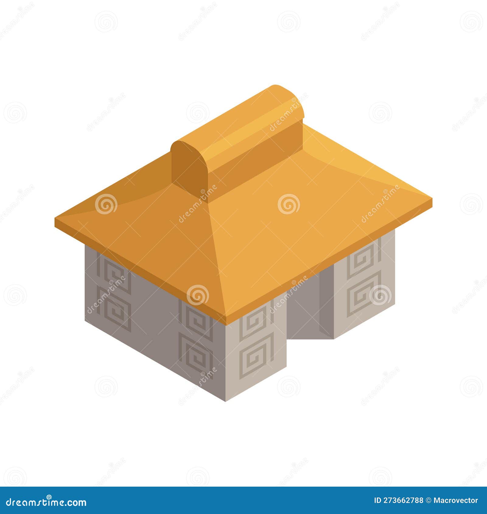 Maya Hut Icon stock vector. Illustration of aztec, mayan - 273662788