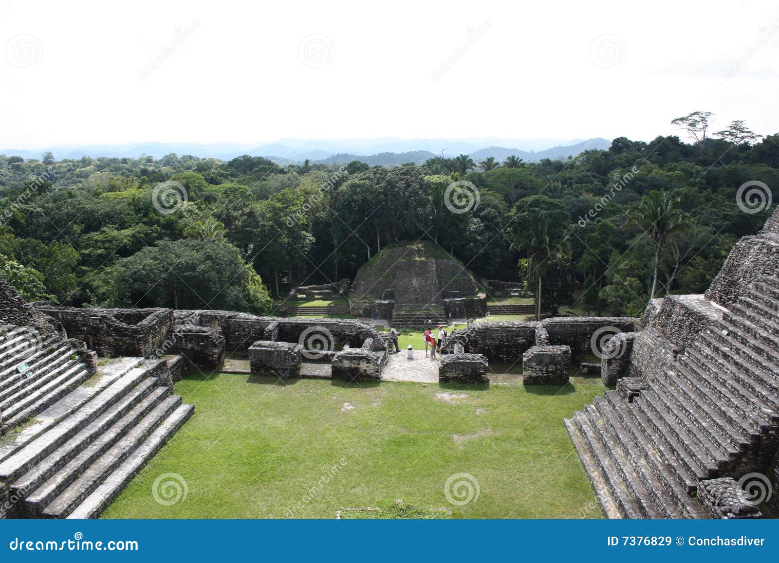 Maya Mountains from Caracol Stock Image - Image of mountains, america ...