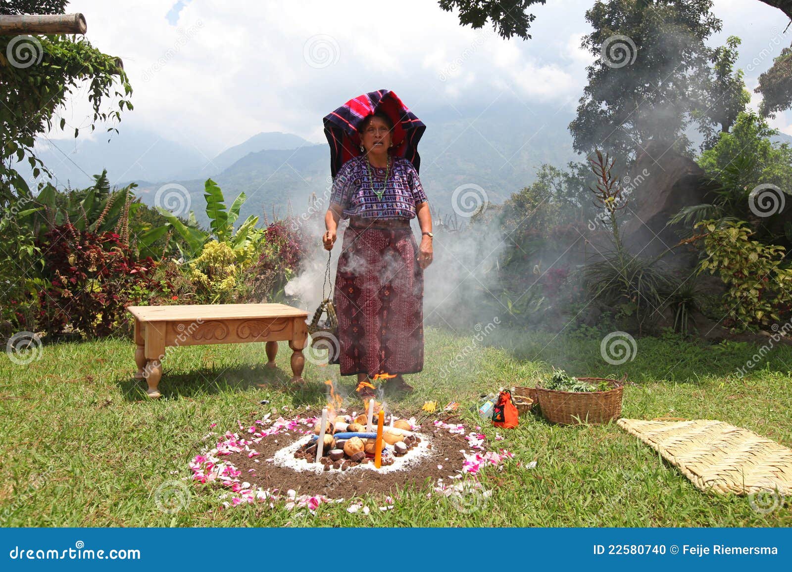Maya Priest Performing Ritual Editorial Image - Image of offer, cite ...