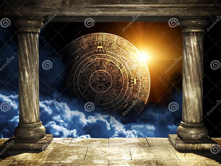 Maya prophecy stock illustration. Illustration of open - 21836889