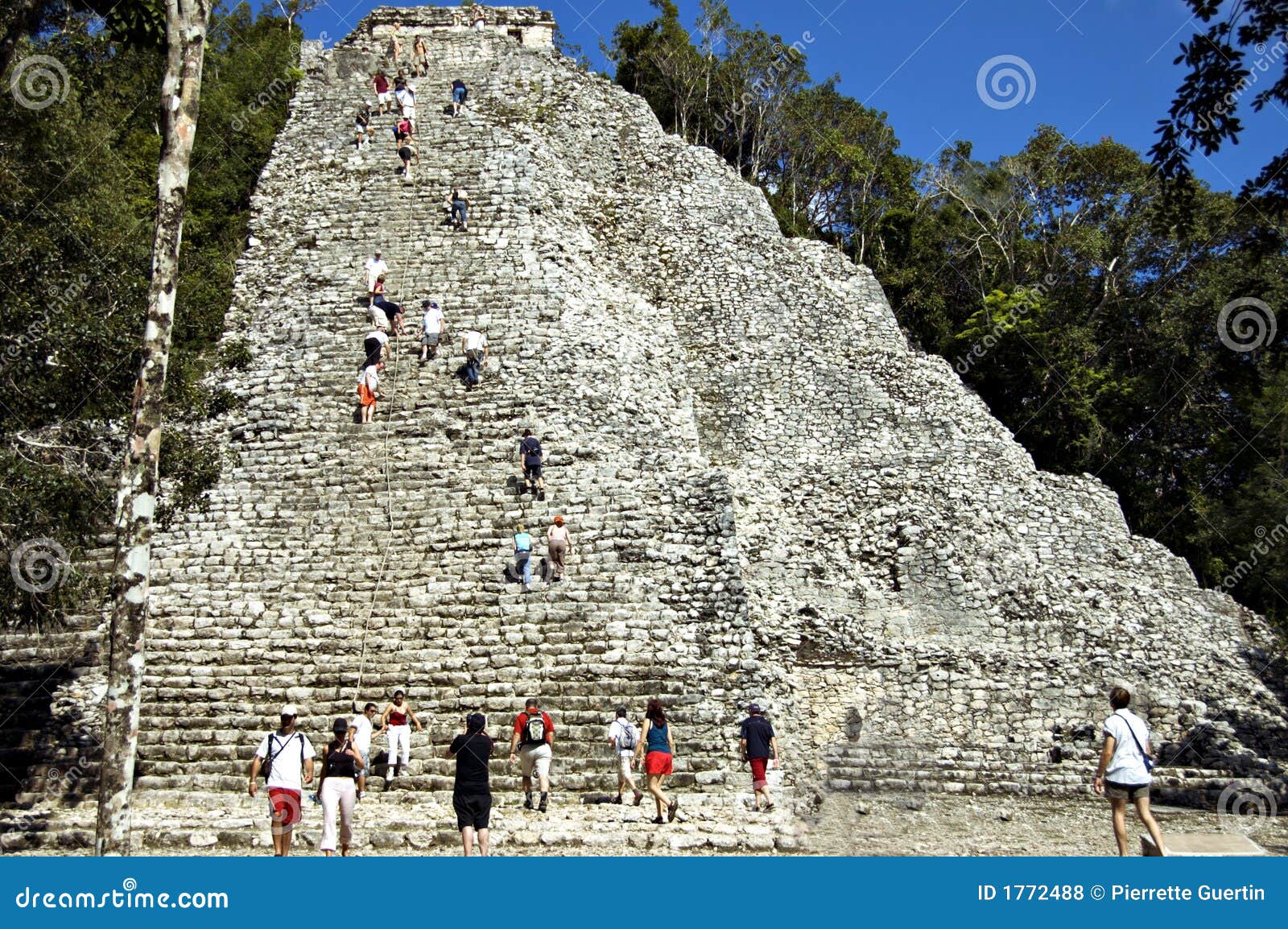 Maya pyramid 2 stock photo. Image of maya, peninsula, religion - 1772488