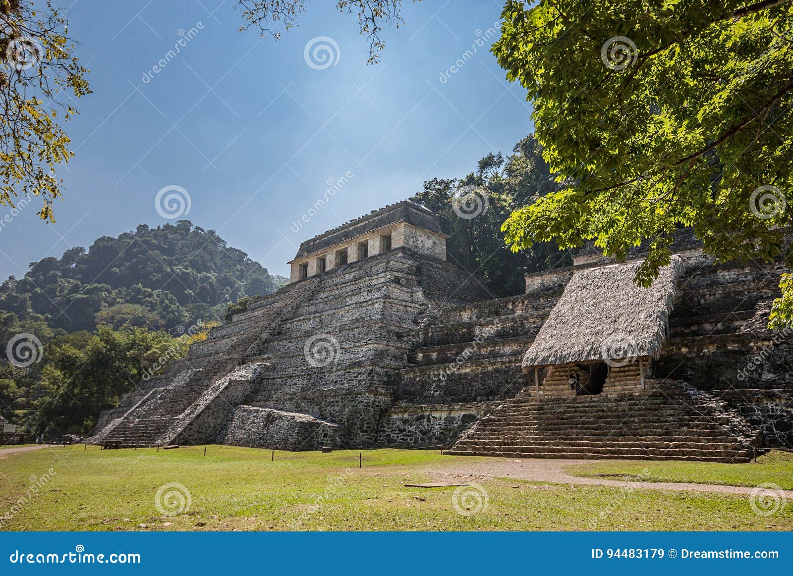 Maya pyramid stock image. Image of archaeologica, ancient - 94483179