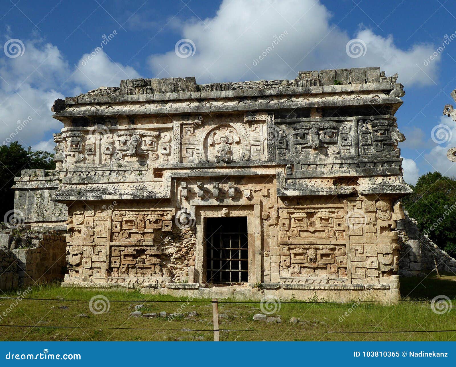 Maya Pyramid In The Rainforest By Tikal Royalty-Free Stock Photo ...