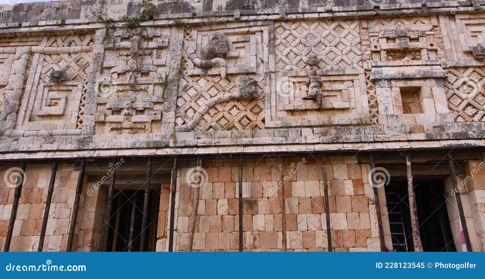 Maya Ruins of Uxmal Temple, Yucatan, Mexico Editorial Image - Image of historic, civilization ...