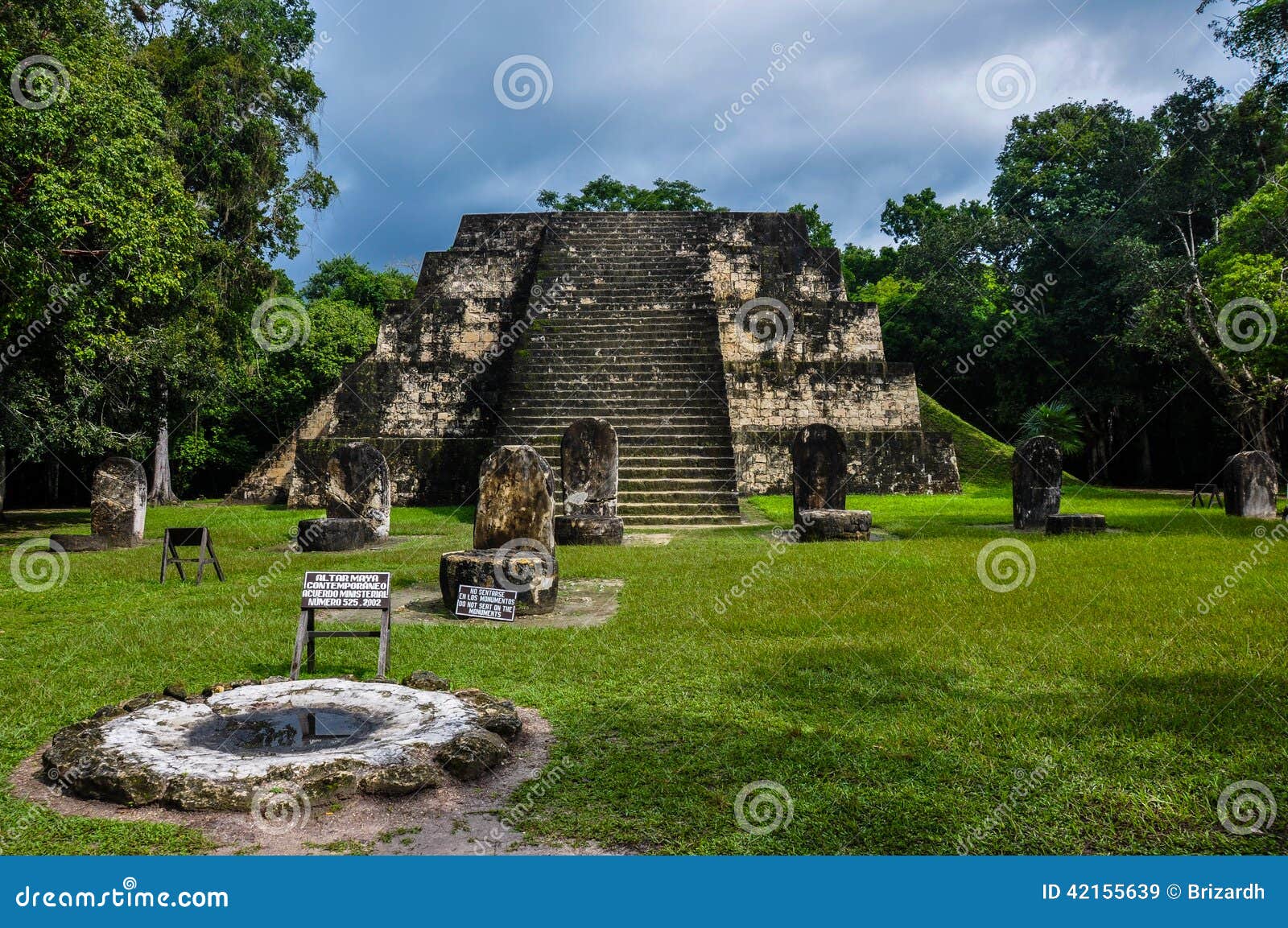 Maya S Tikal Ruins, Guatemala Stock Image - Image of nature, national ...