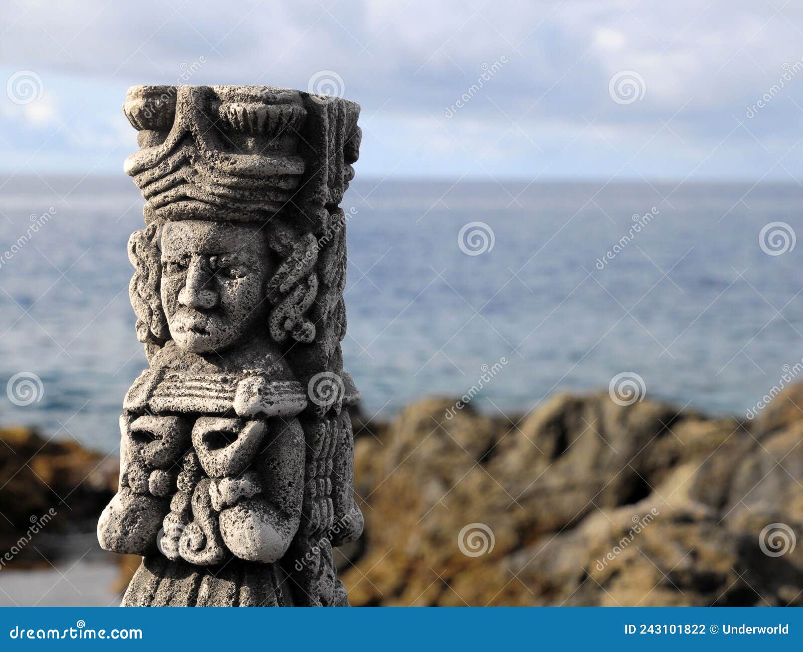 Maya Statue stock photo. Image of maya, itza, indian - 243101822