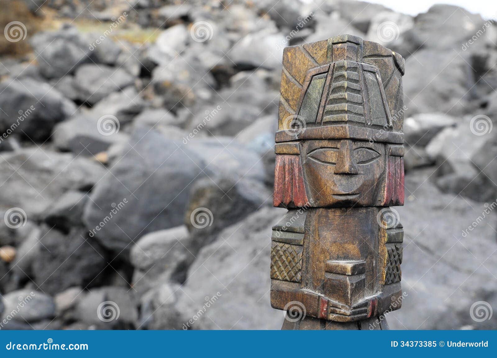 Maya Statue stock image. Image of ruins, ancient, religious - 34373385