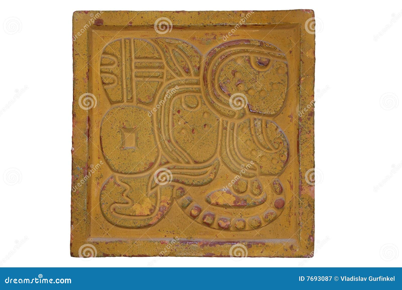 Maya style wall decoration stock image. Image of objects - 7693087