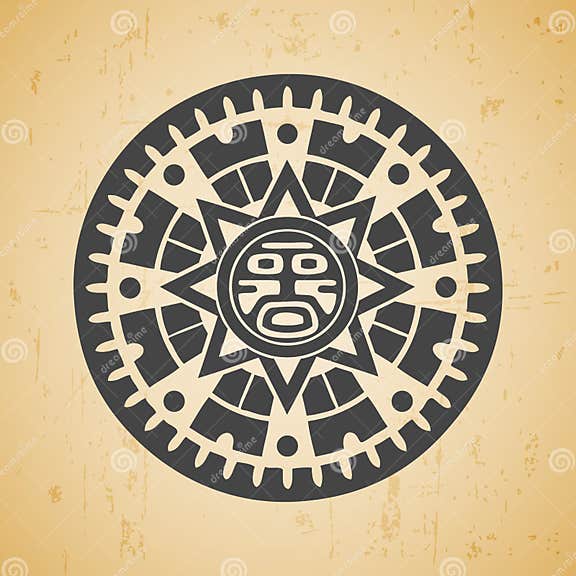 Maya sun stock illustration. Illustration of civilization - 30901496