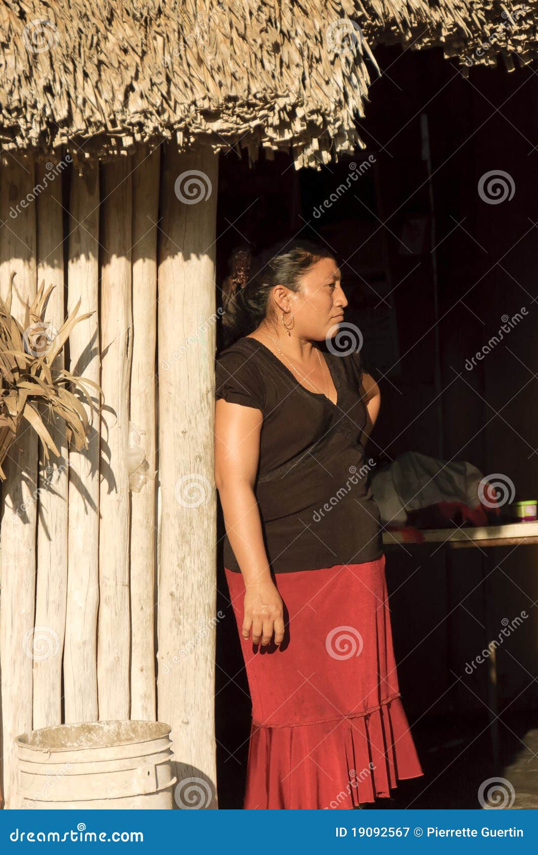 Maya Woman Performing A Traditional Mayan Ritual In The Cemetery Of The ...