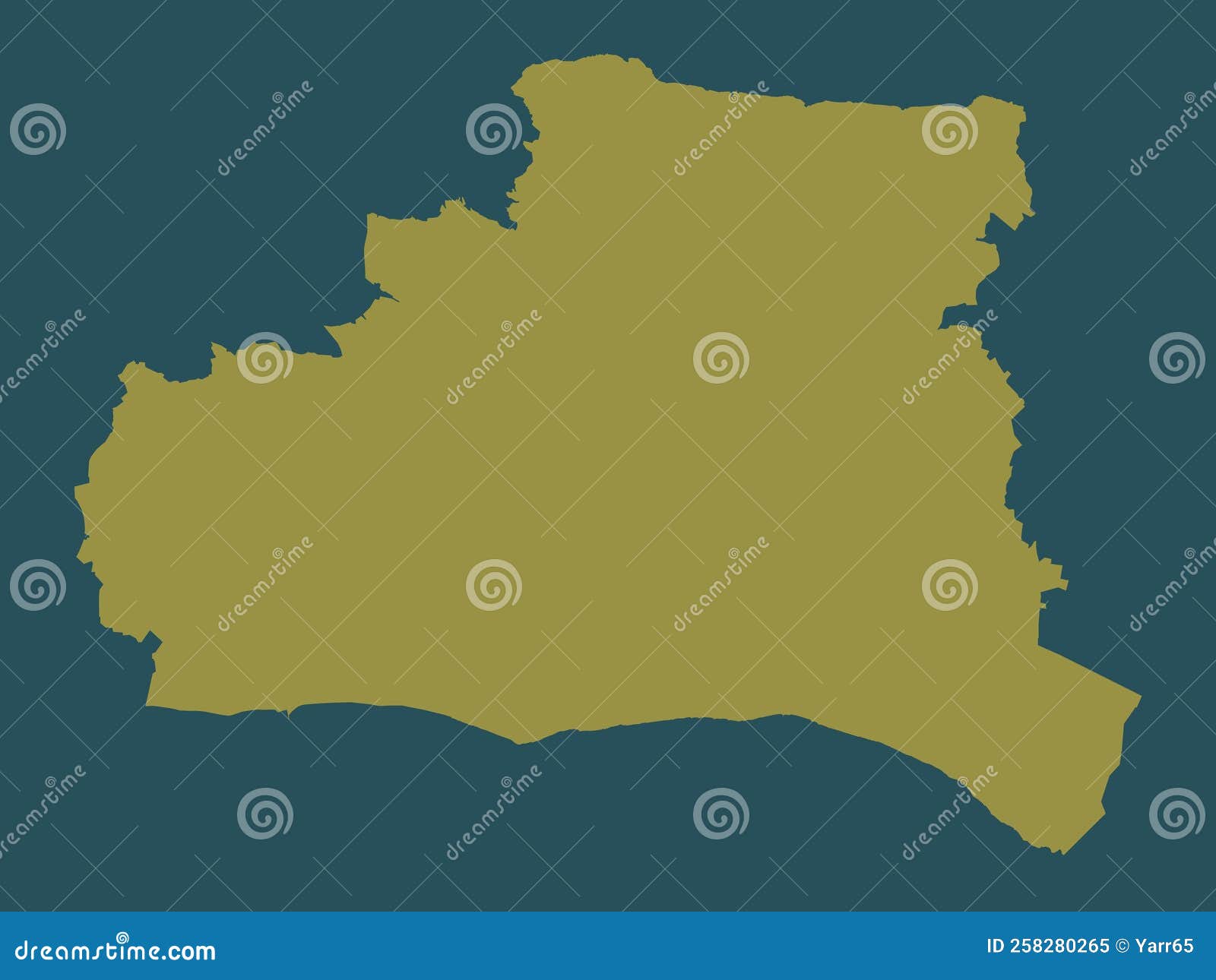 Mayabeque, Cuba. Solid. No Legend Stock Illustration - Illustration of ...