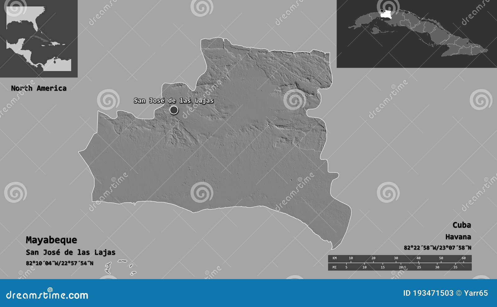 Mayabeque, Province of Cuba,. Previews. Bilevel Stock Illustration ...