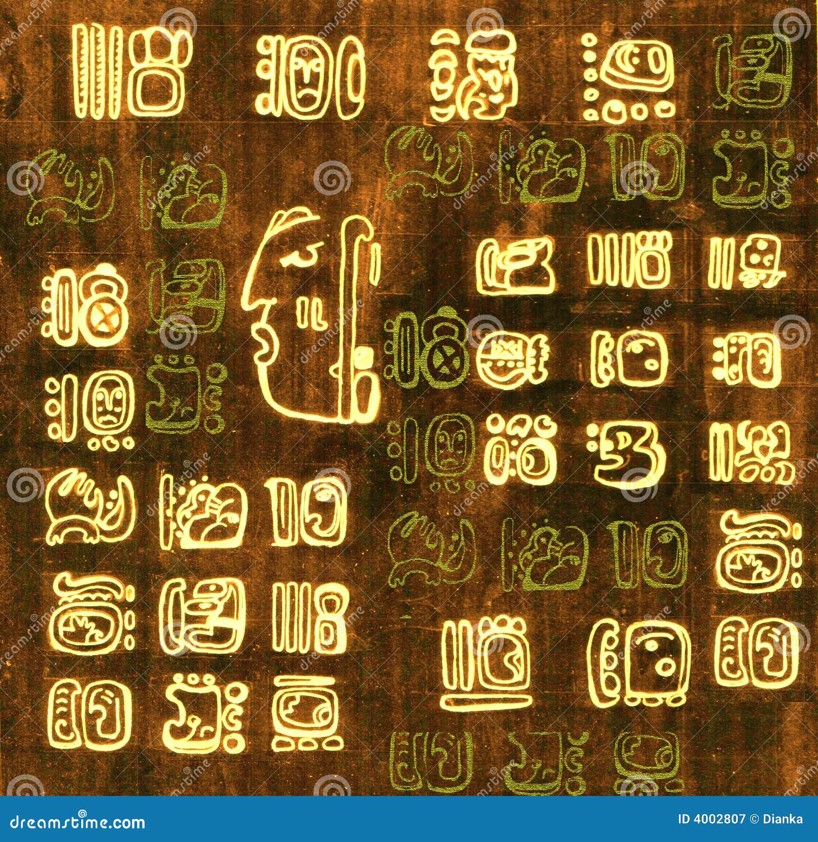 Mayan abstract background stock illustration. Illustration of paint ...