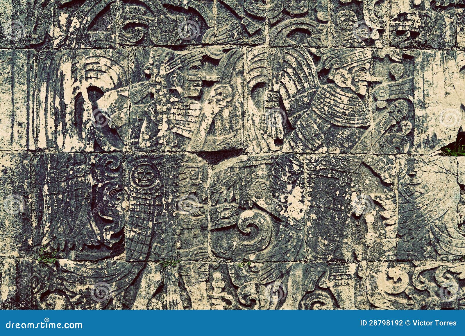 Ancient Carvings In Traditional Indian Style, On Ceremonial Cart Of ...