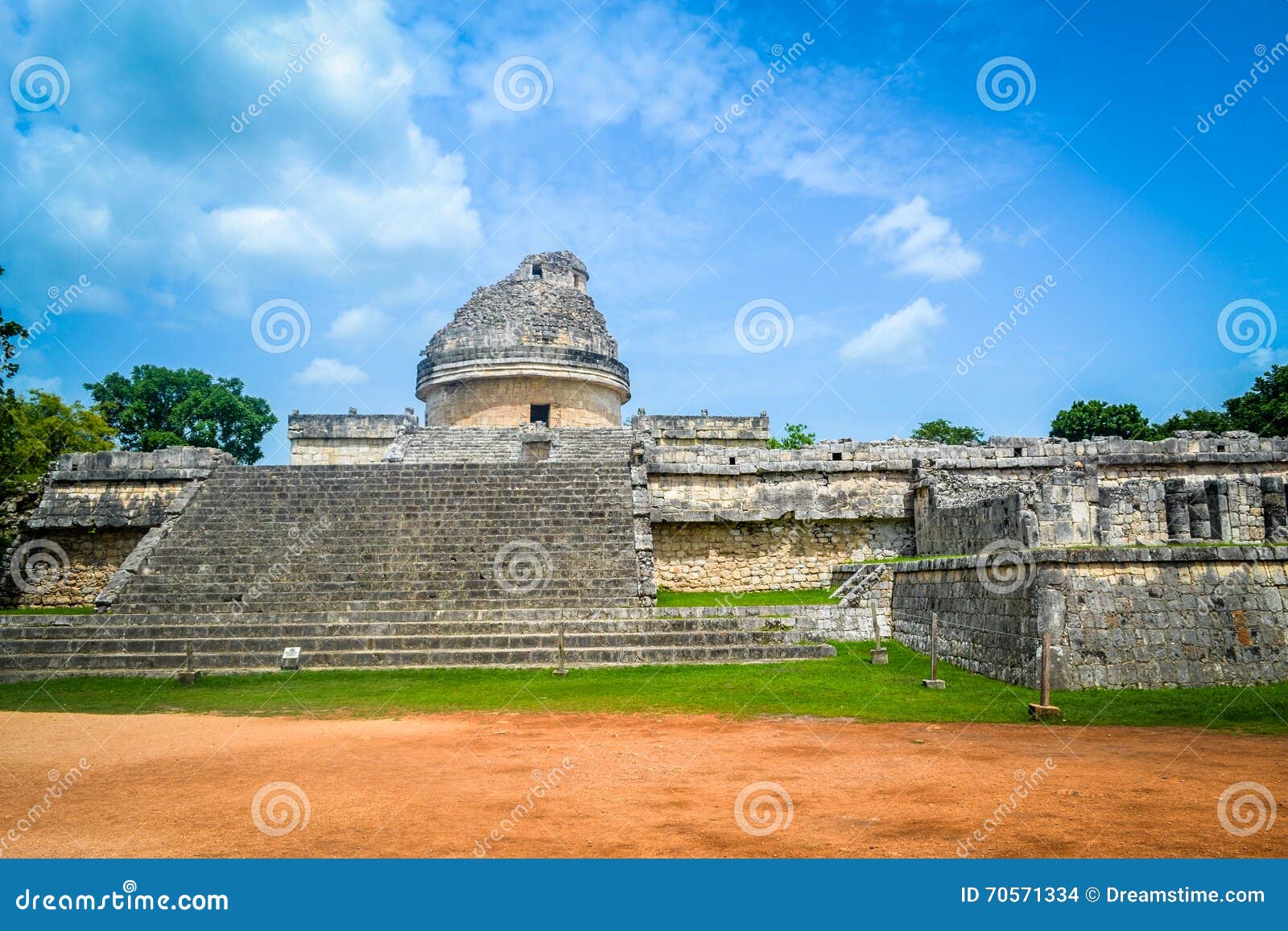 Mayan Astronomical Observatory Stock Photo - Image of historic, fort ...
