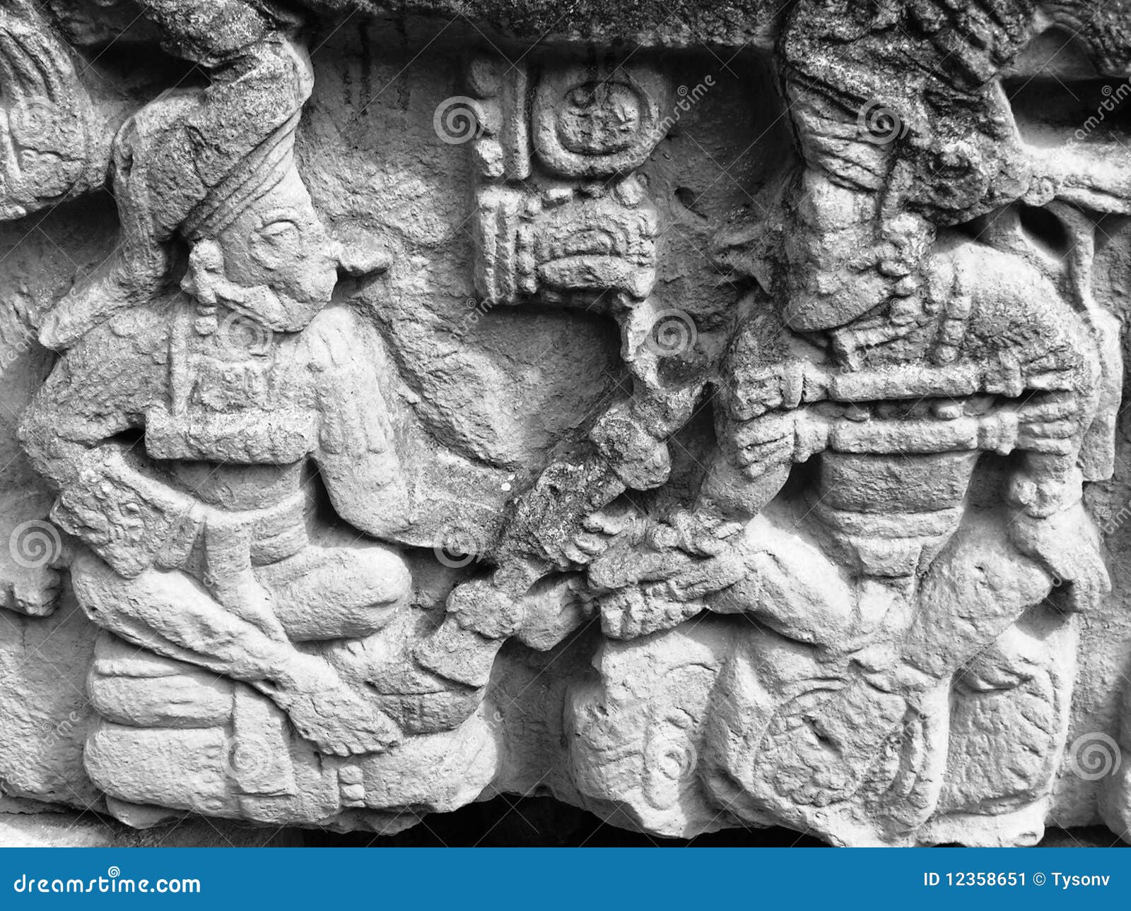 Mayan Carving stock image. Image of guatemala, pyramid - 12358651