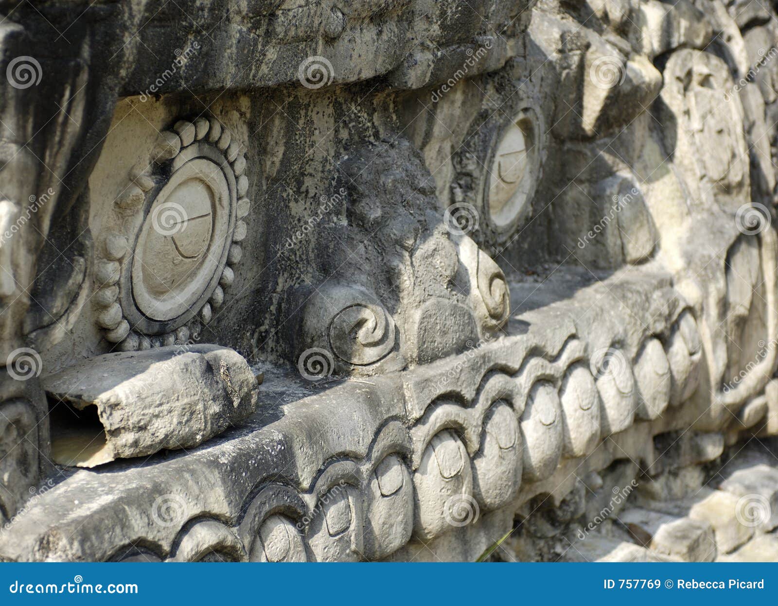 Mayan Carving stock image. Image of mayan, tropical, central - 757769