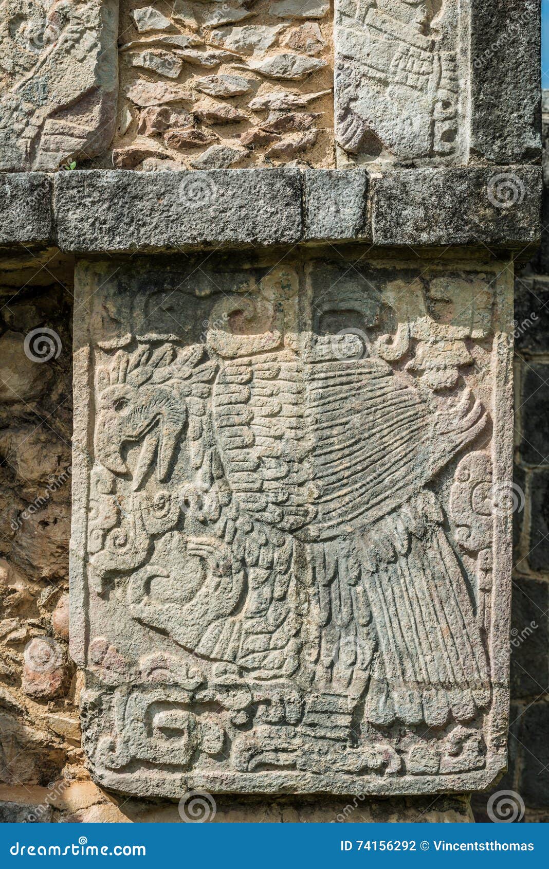 Mayan Carving stock photo. Image of architectural, mesoamerica - 74156292