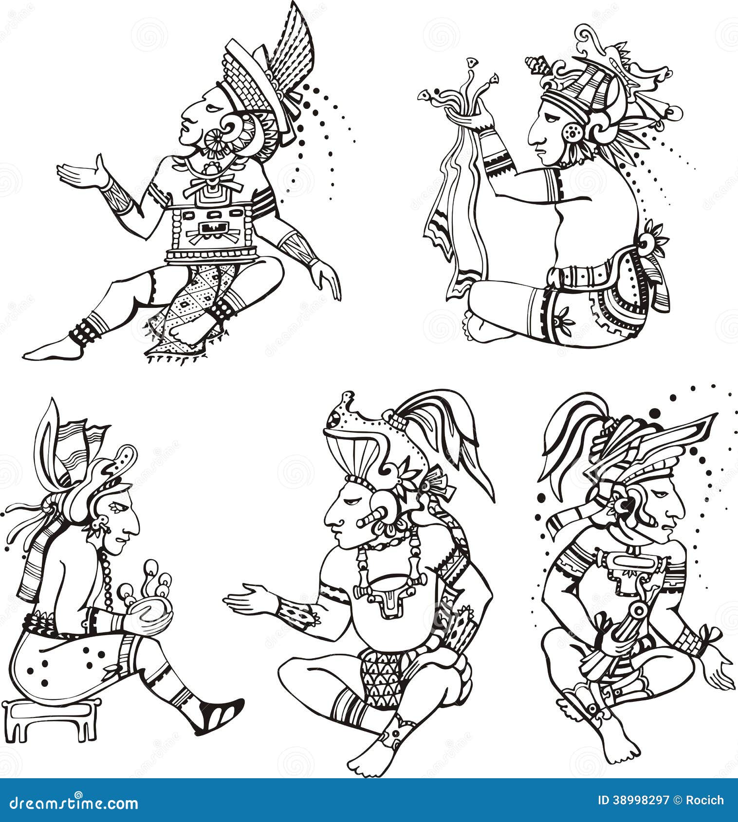 Mayan People Drawings