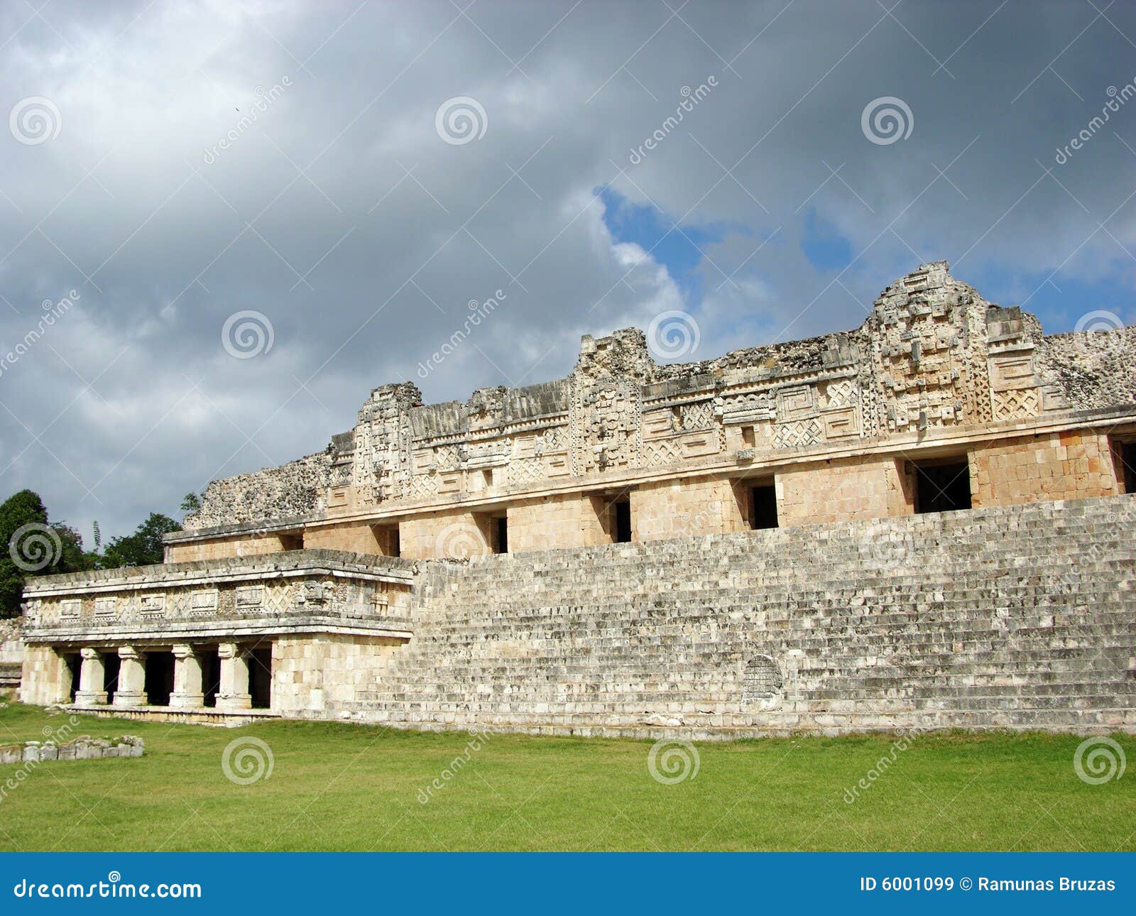 Mayan City Uxmal stock image. Image of civilization, contrast - 6001099