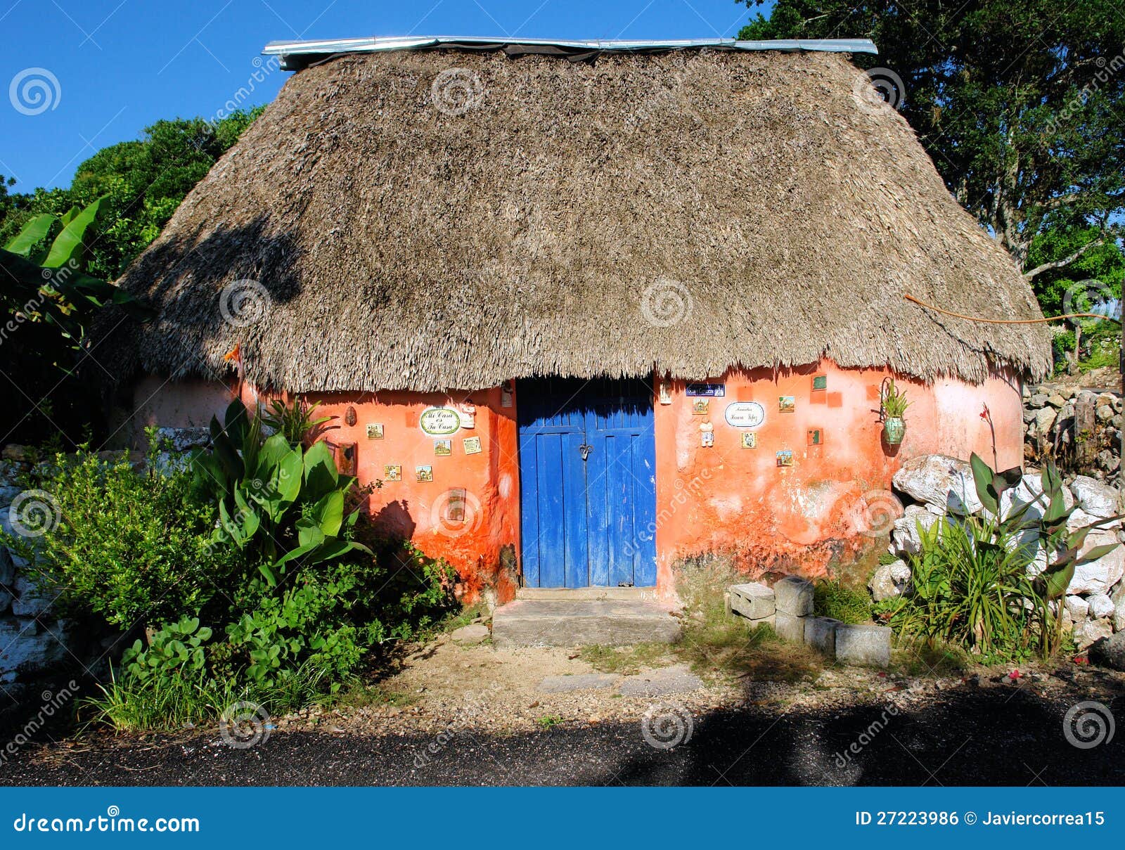 Mayan Descendants home stock photo. Image of building - 27223986