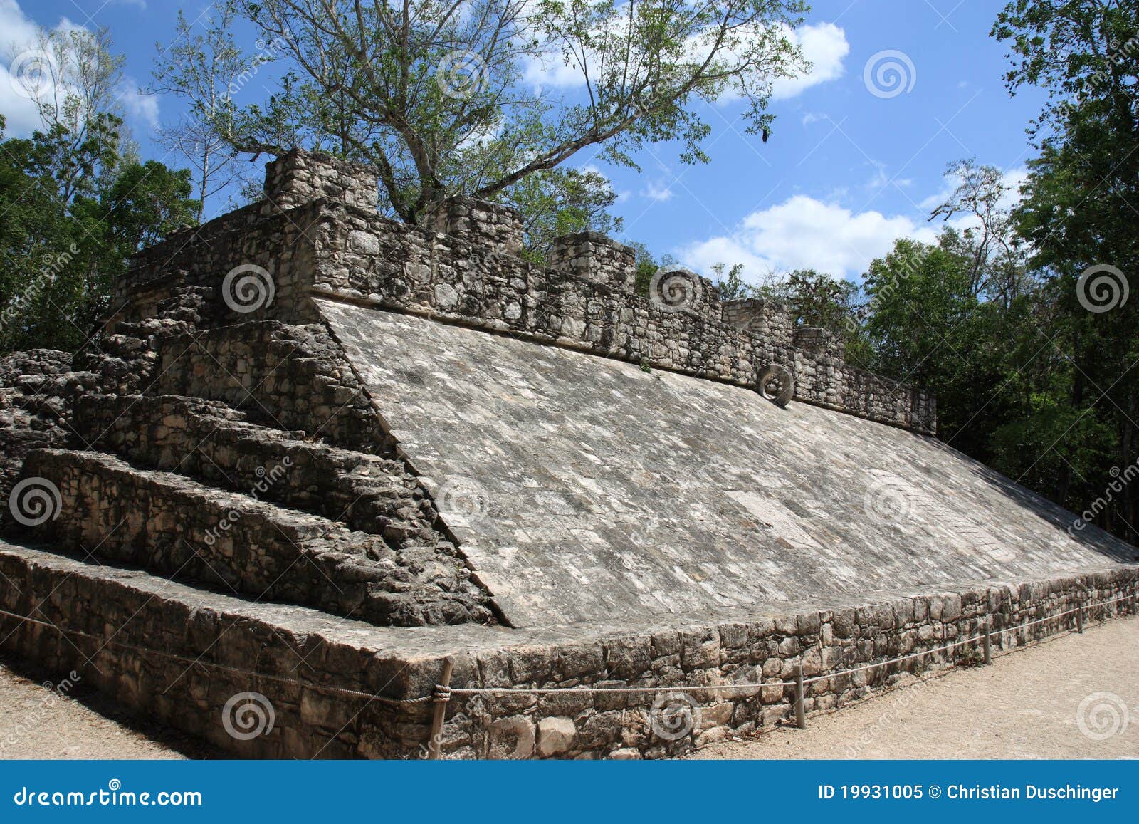 Mayan game field in Coba stock image. Image of leisure - 19931005