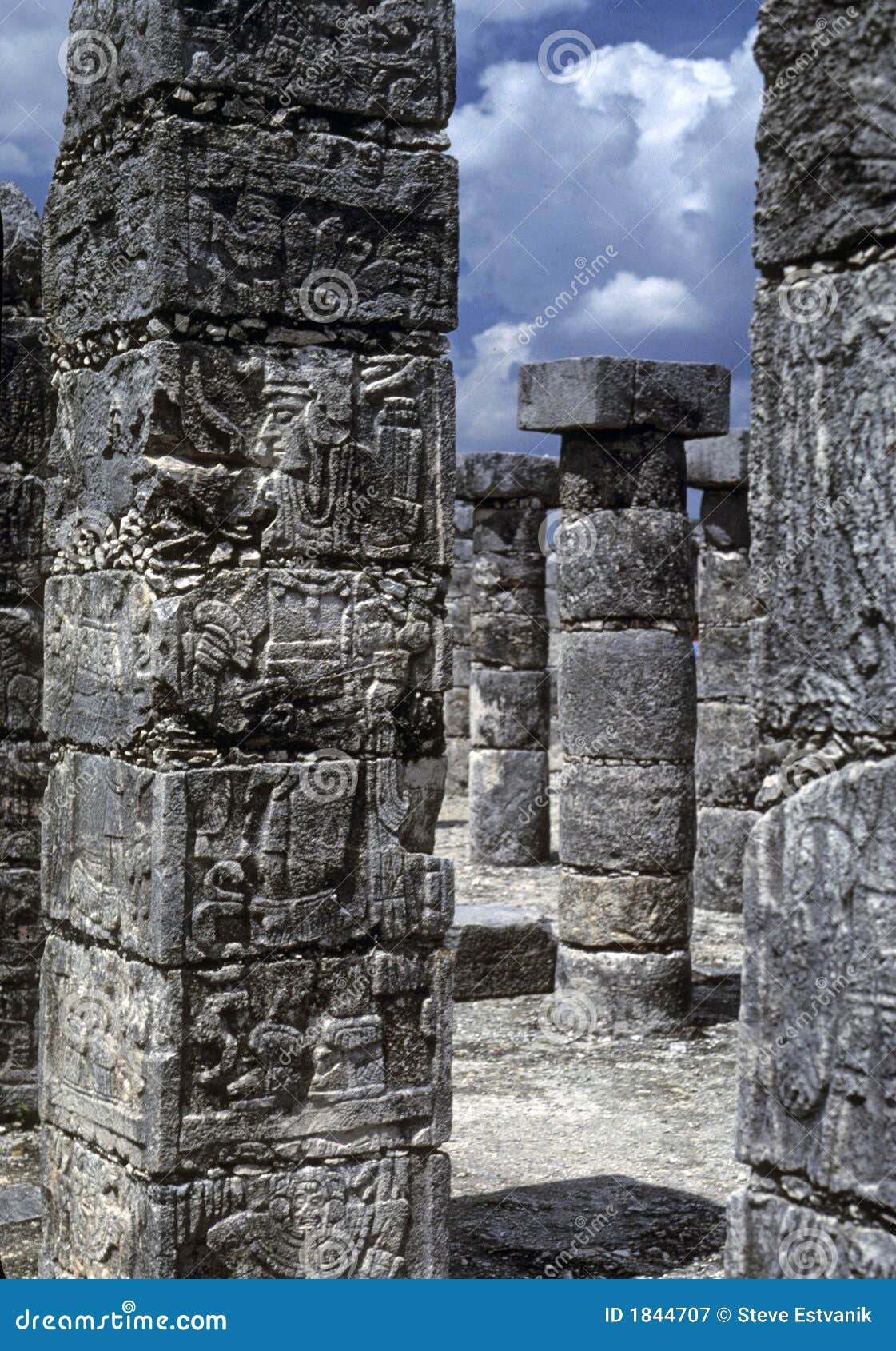 Mayan hieroglyphs stock image. Image of aztec, stone, column - 1844707