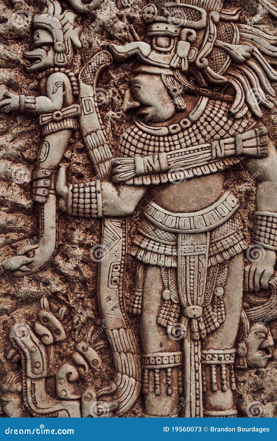 Mayan Indian Warrior stock image. Image of traditional - 19560073