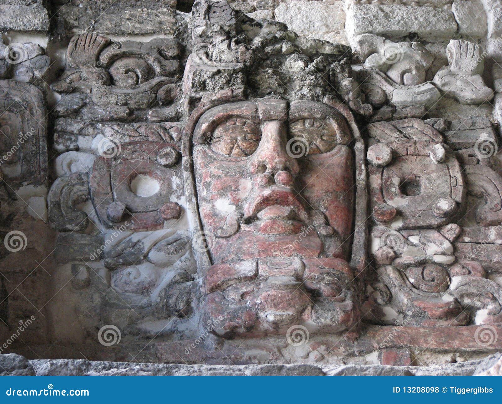 Mayan mask_Kohunlich stock photo. Image of people, history - 13208098