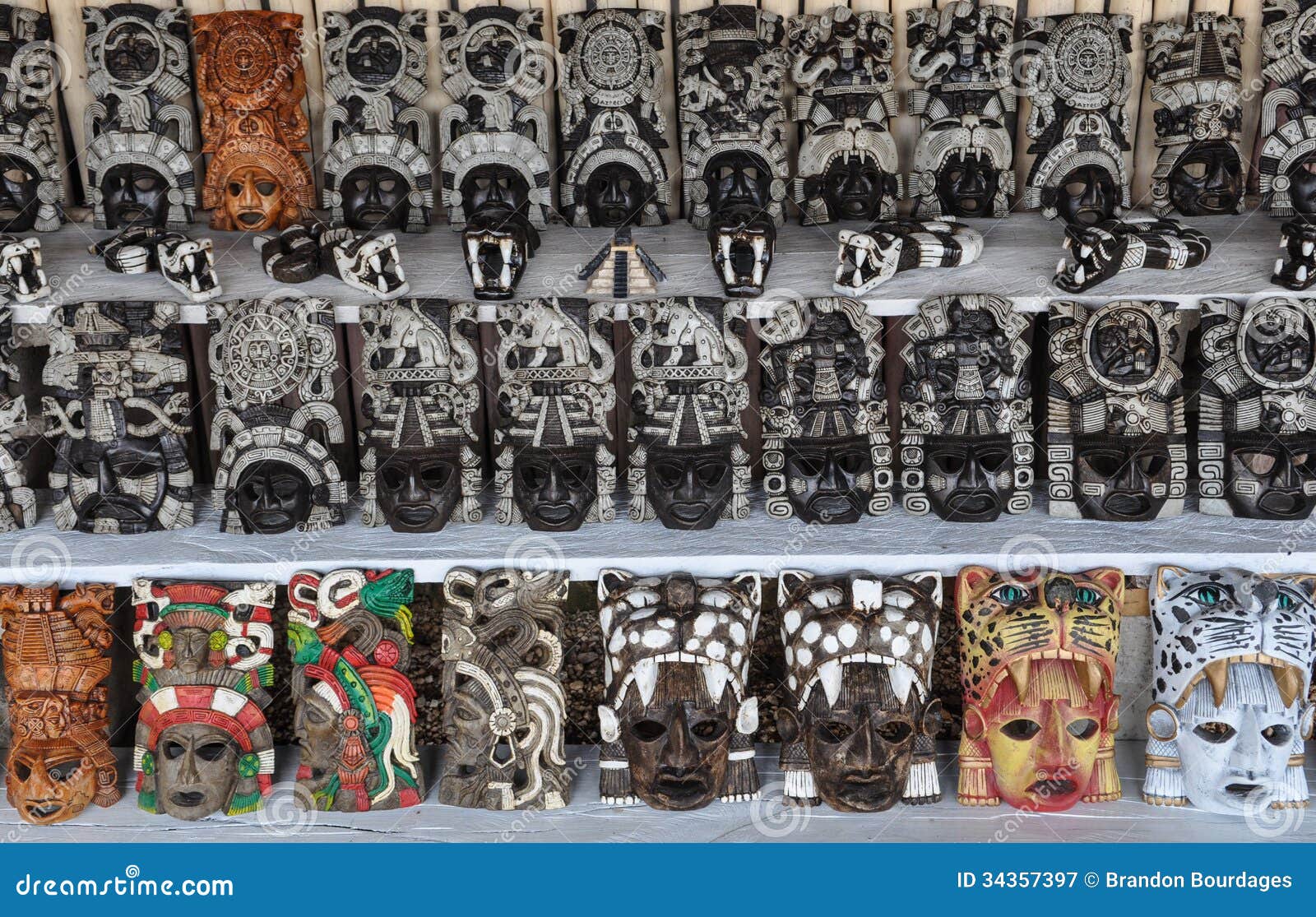 Mayan Masks Royalty-Free Stock Image | CartoonDealer.com #31528222