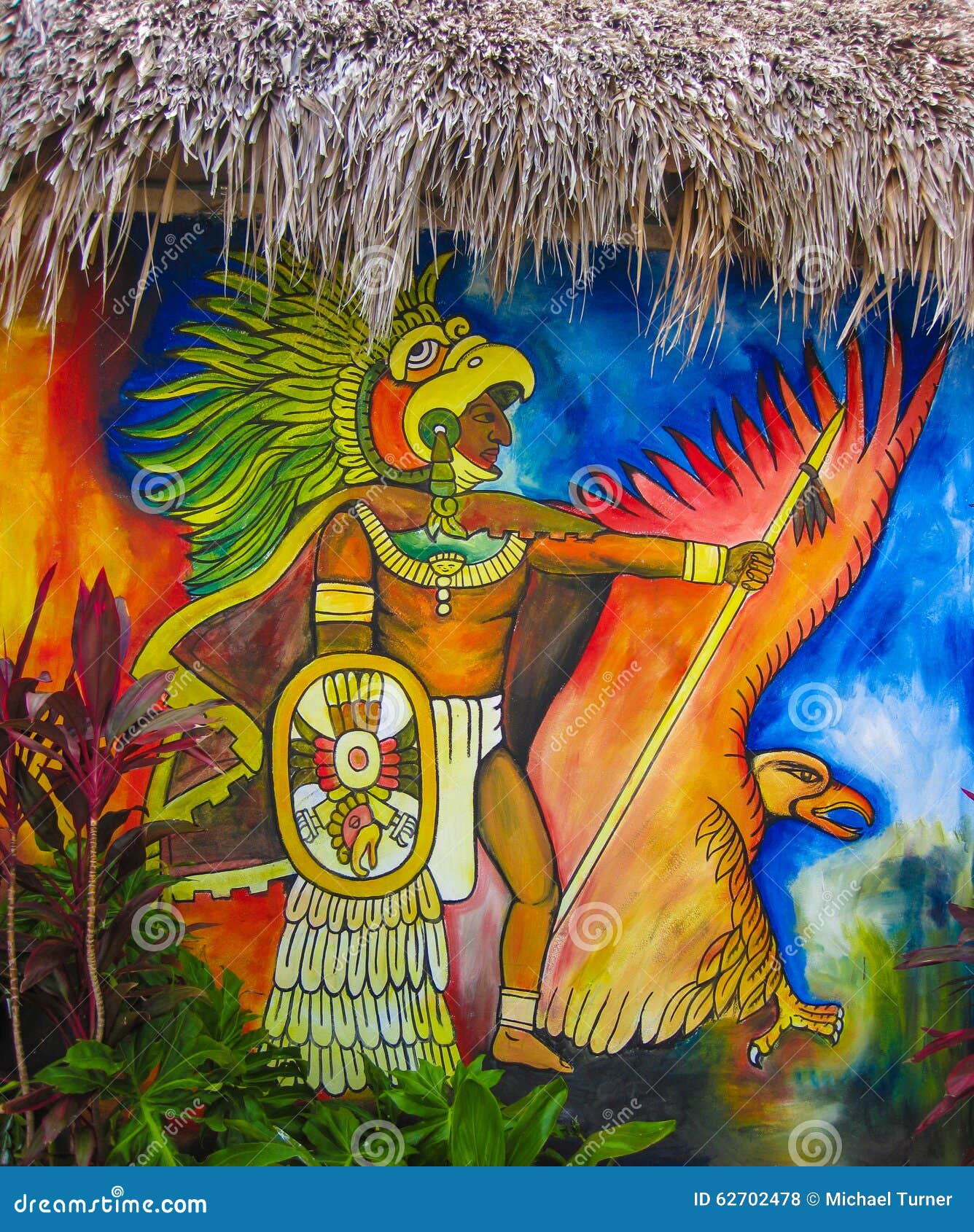 Mayan Mural editorial stock photo. Image of mayan, sale - 62702478