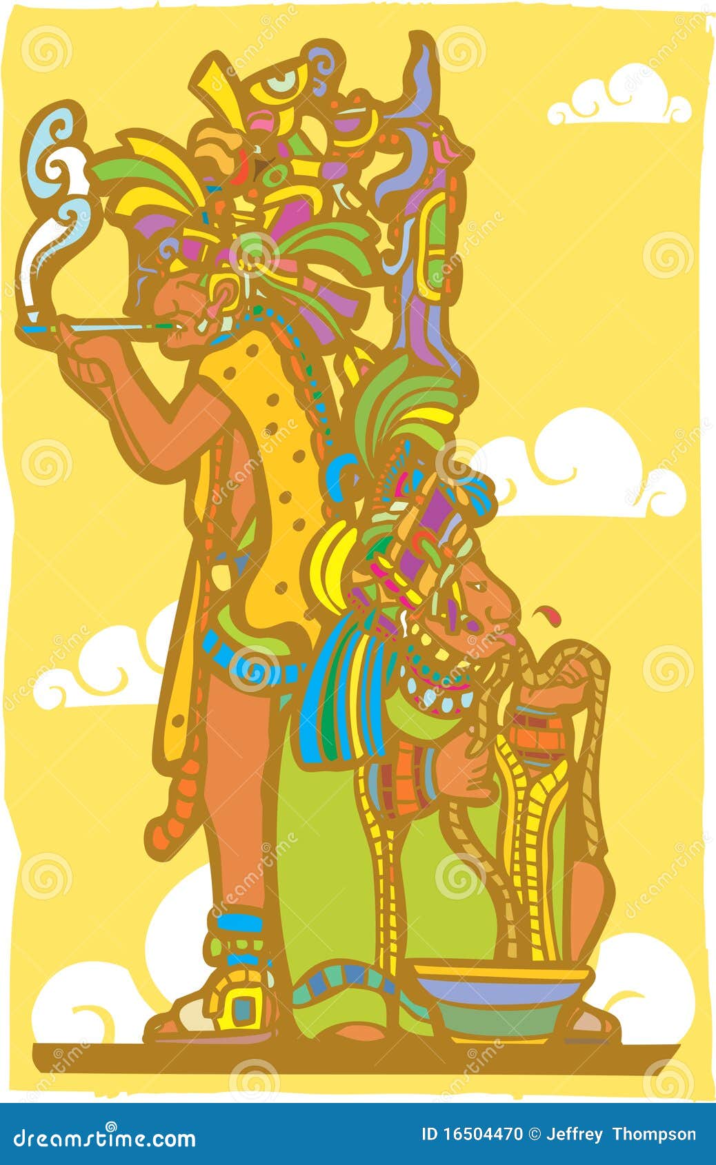 Mayan Priests stock vector. Illustration of indian, guatemala - 16504470