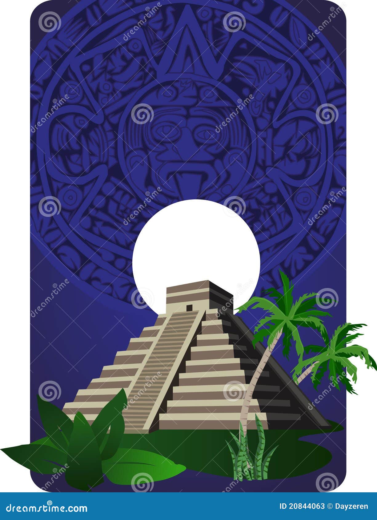 Mayan Pyramid And Fantasy Symbols Cartoon Vector | CartoonDealer.com ... Mayan Pyramid And Fantasy Symbols Cartoon Vector | CartoonDealer.com ...