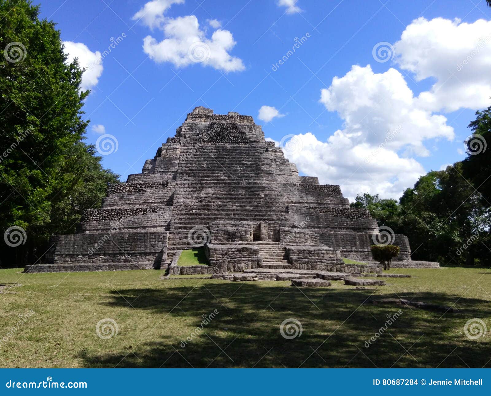 Mayan Pyramid stock photo. Image of pyramid, monument - 80687284