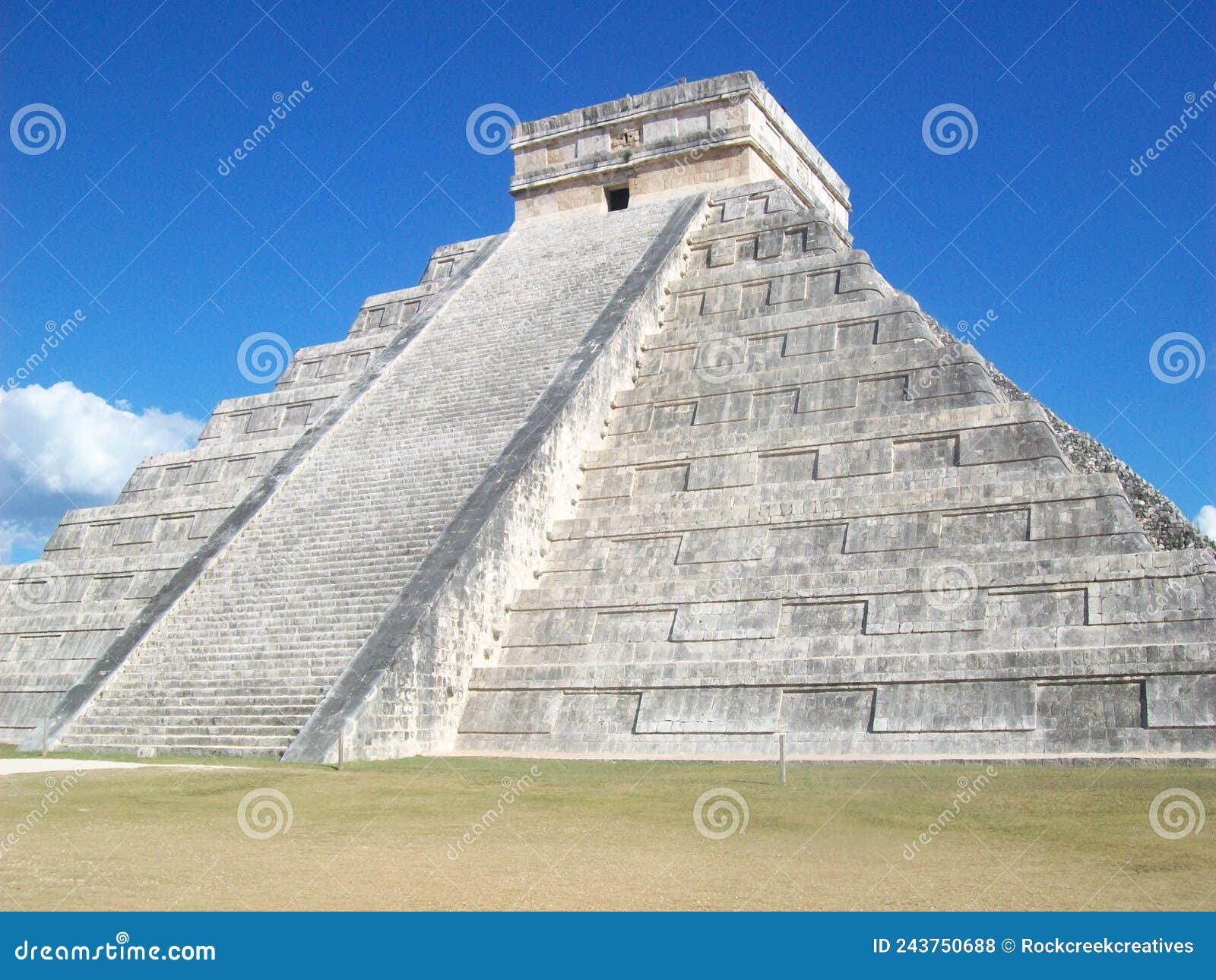 Mayan Pyramid Stone Architecture Ancient Stock Photo - Image of stone ...
