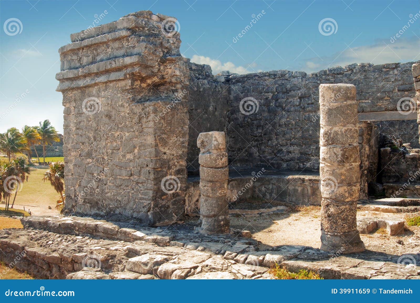 Tulum Pyramid Temple Royalty-Free Stock Photo | CartoonDealer.com #13775085