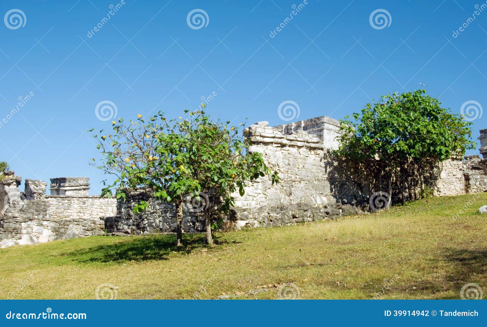 Mayan Pyramid, Tulum, Mexico Stock Photo - Image of exotic ...