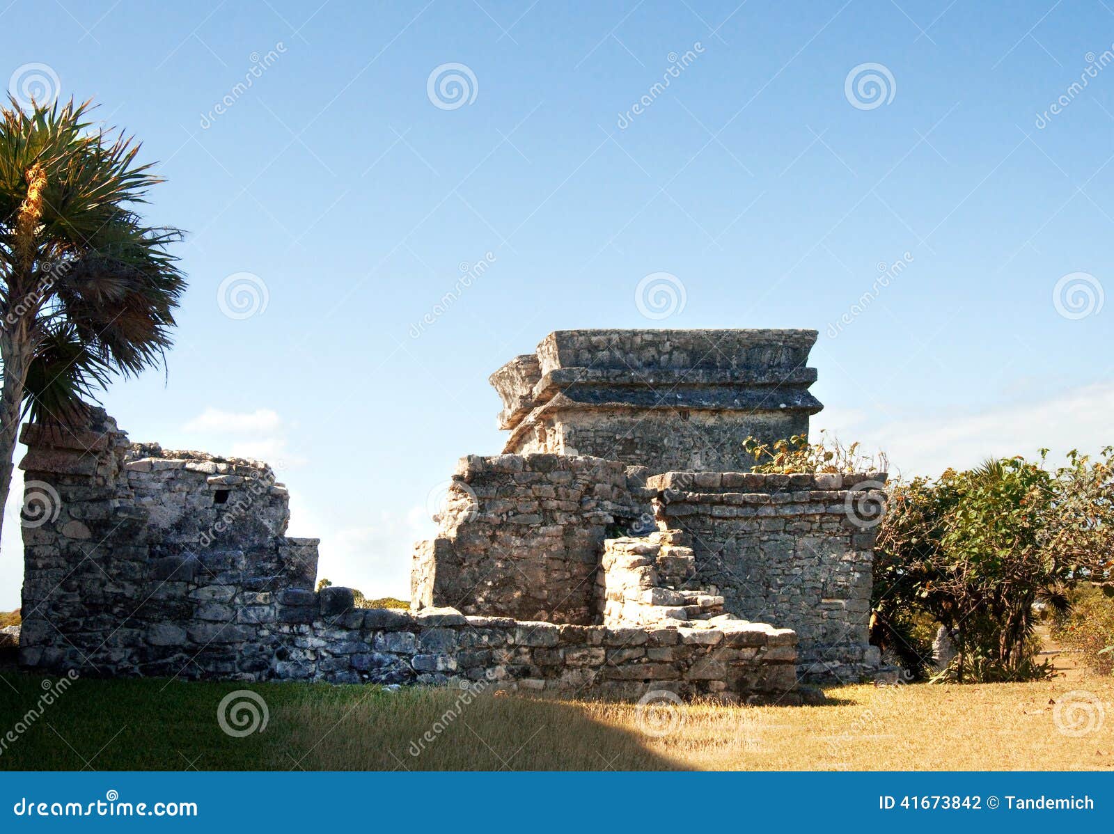 Mayan Pyramid, Tulum, Mexico Stock Photo - Image of mexico, america ...