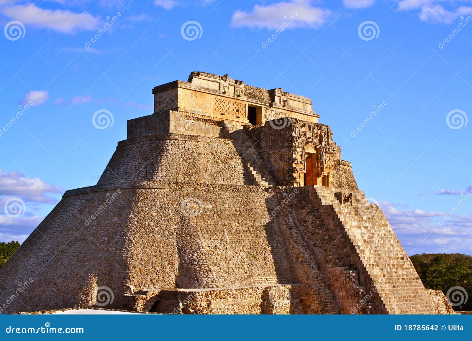 Mayan Pyramid , Uxmal, Mexico Stock Photography | CartoonDealer.com ...