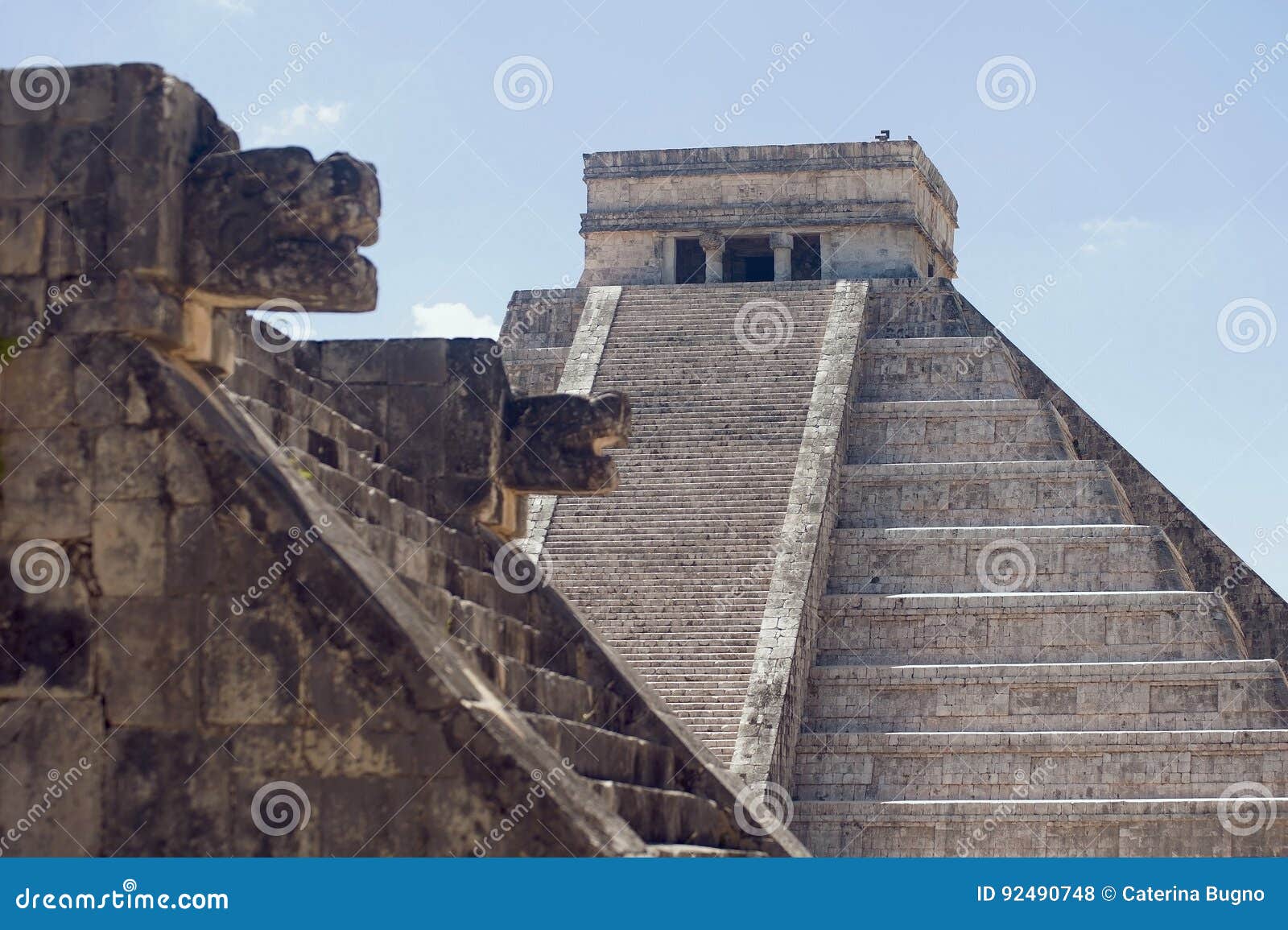 Mayan pyramids stock photo. Image of archeological, sacred - 92490748