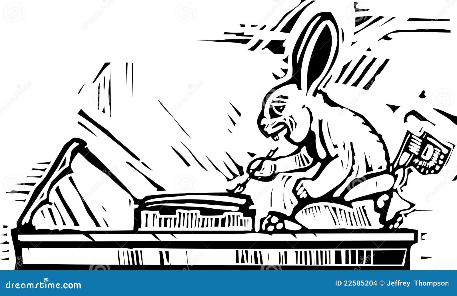 Mayan Rabbit Scribe stock vector. Illustration of maya - 22585204